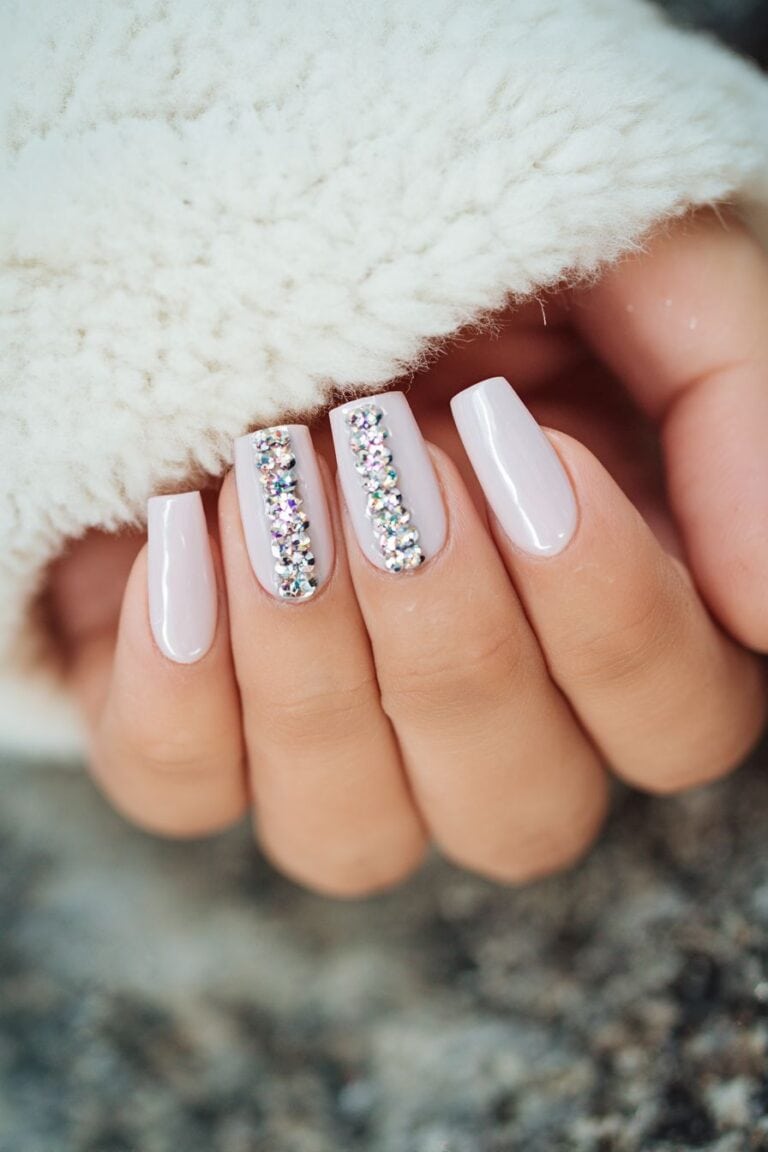 40 Nail Design Ideas with Gems - Nail the Glam