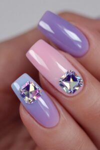 40 Nail Design Ideas with Gems - Nail the Glam