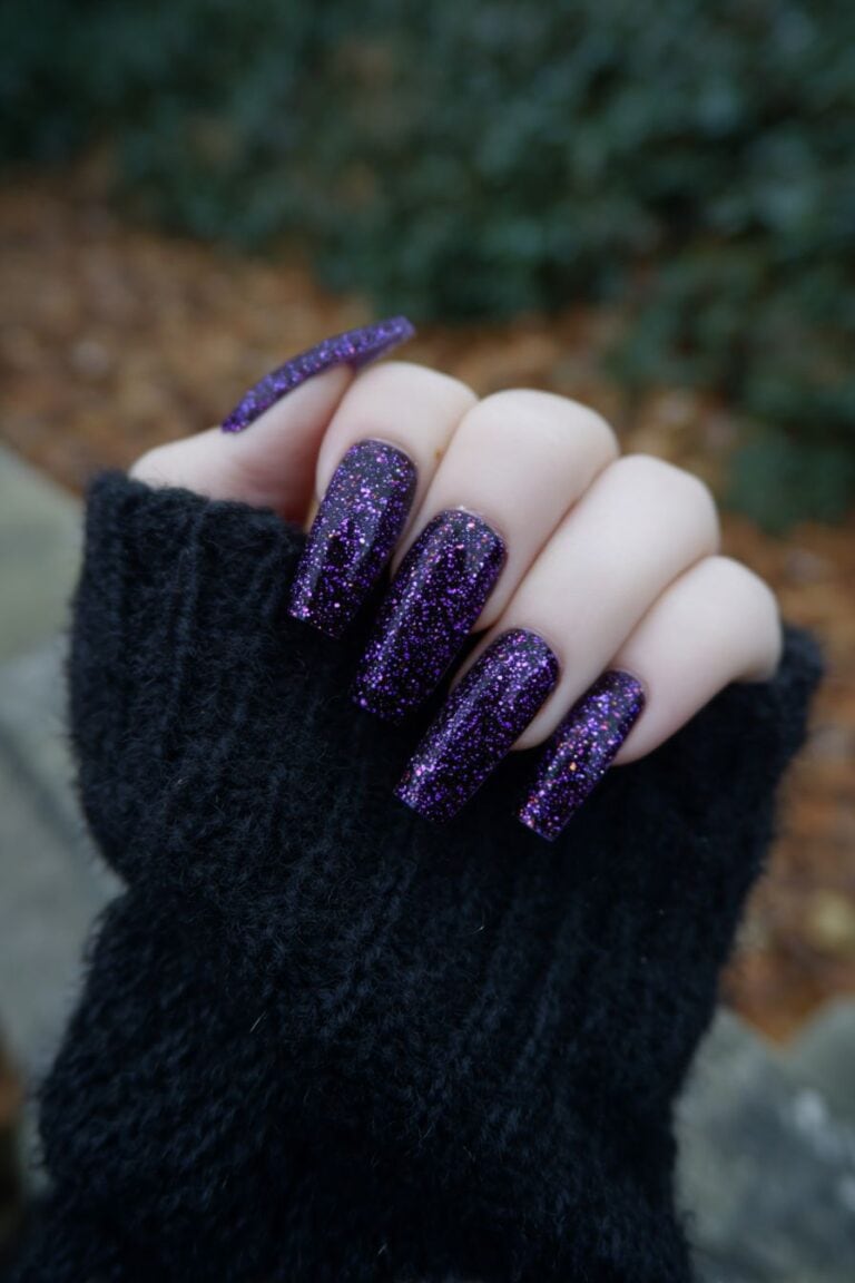 20 Purple Halloween Nail Designs - Nail the Glam