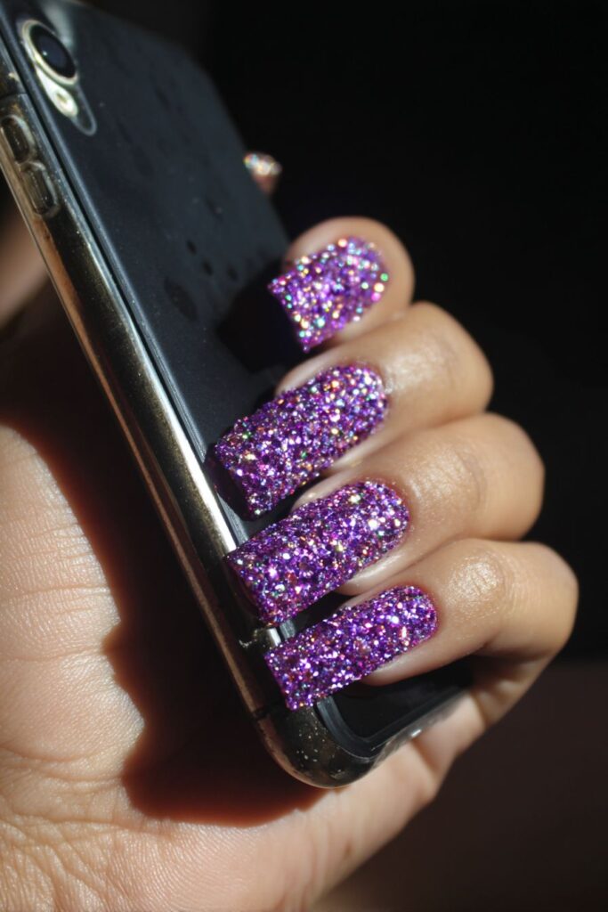 20 Purple Homecoming Nail Designs - Nail the Glam