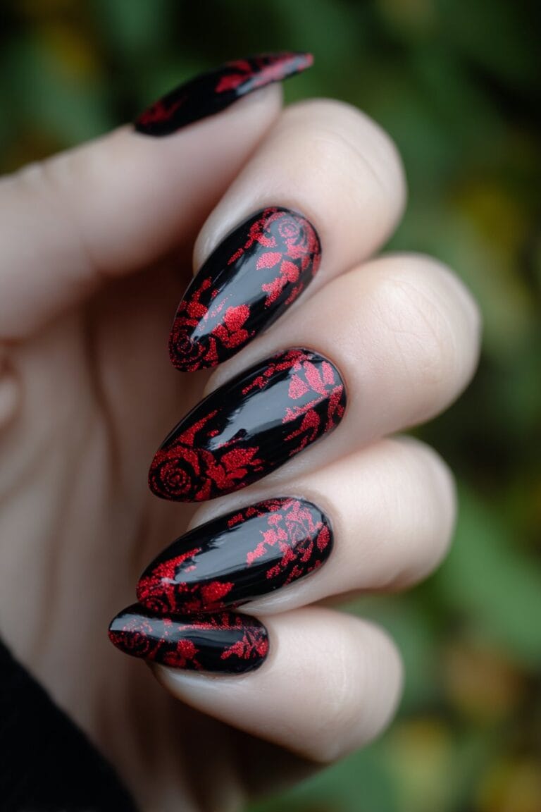 20 Dark Feminine Nail Ideas - Nail the Glam