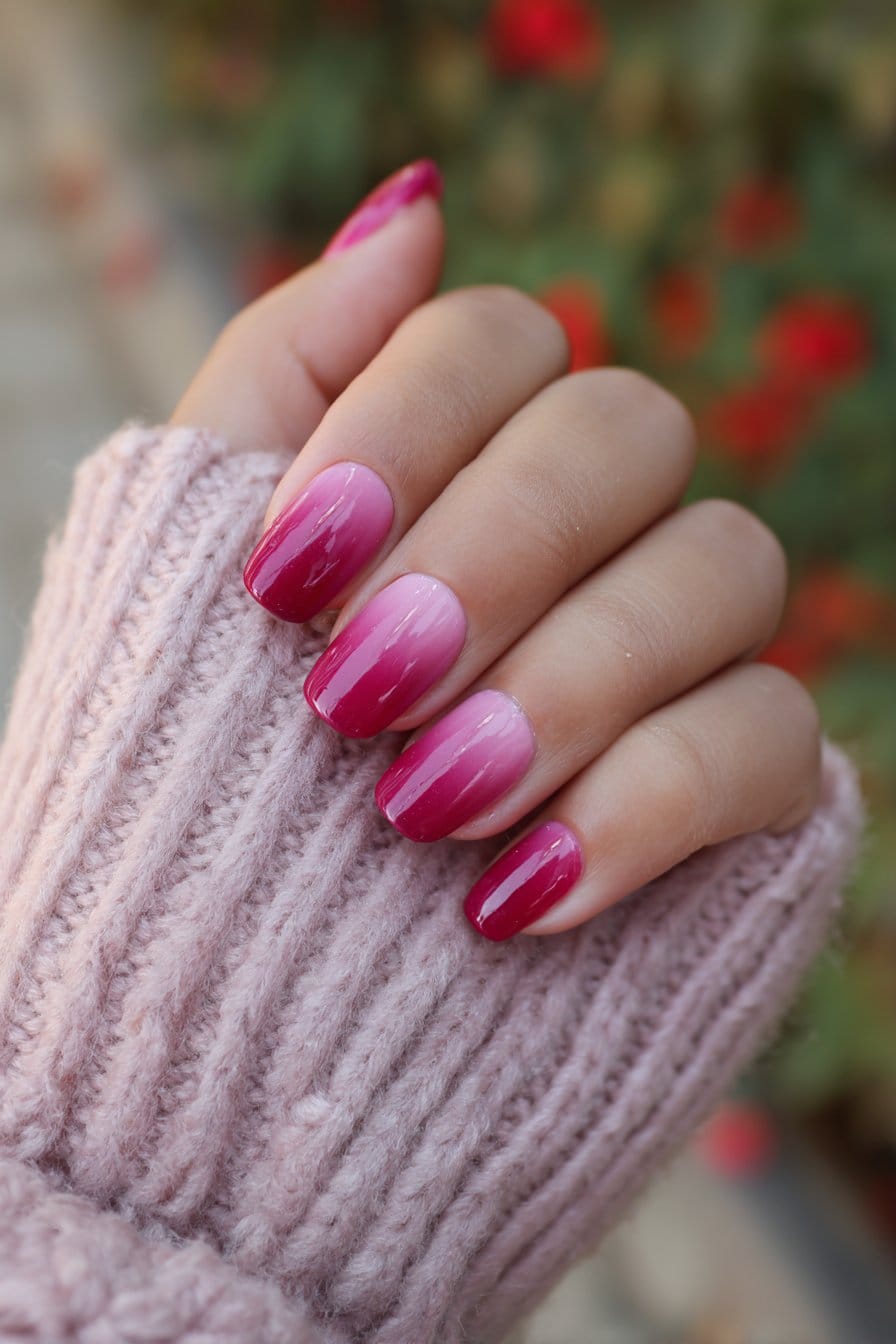 20 Dark Pink Nail Design Ideas - Nail the Glam