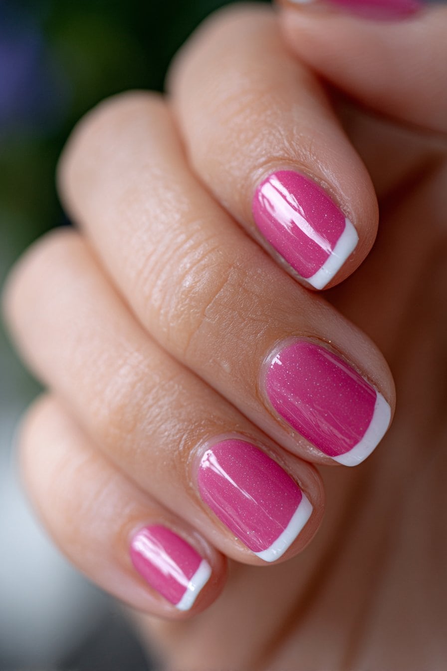 20 Dark Pink Nail Design Ideas - Nail the Glam