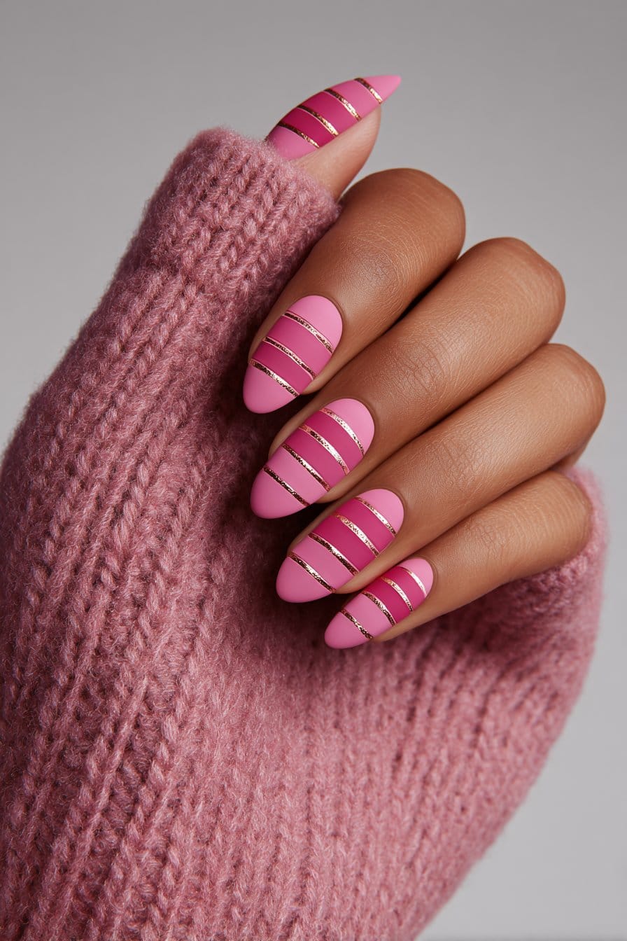 20 Dark Pink Nail Design Ideas - Nail the Glam
