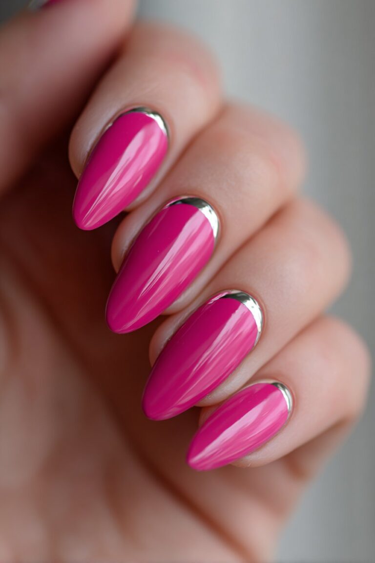 20 Dark Pink Nail Design Ideas - Nail the Glam