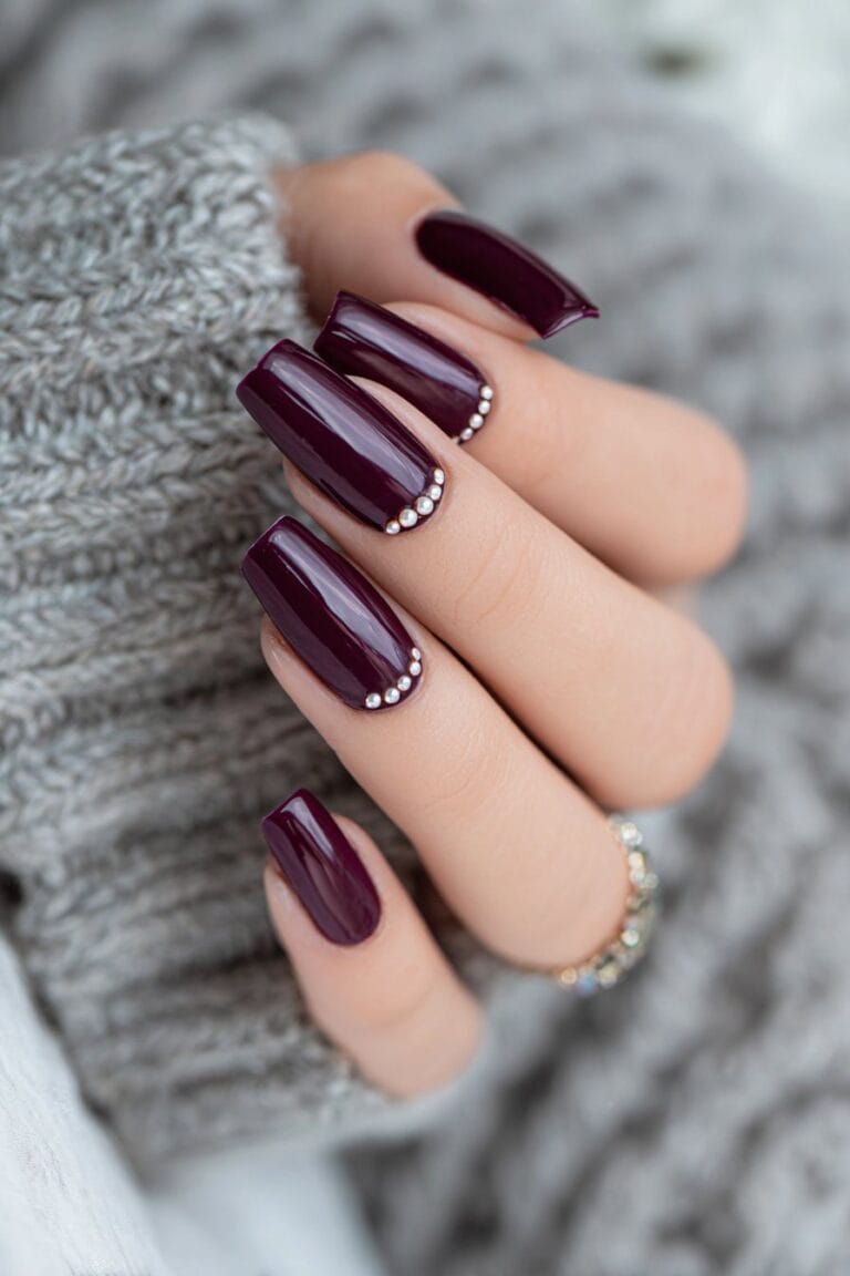 20 Dark Purple Nail Design Ideas - Nail the Glam