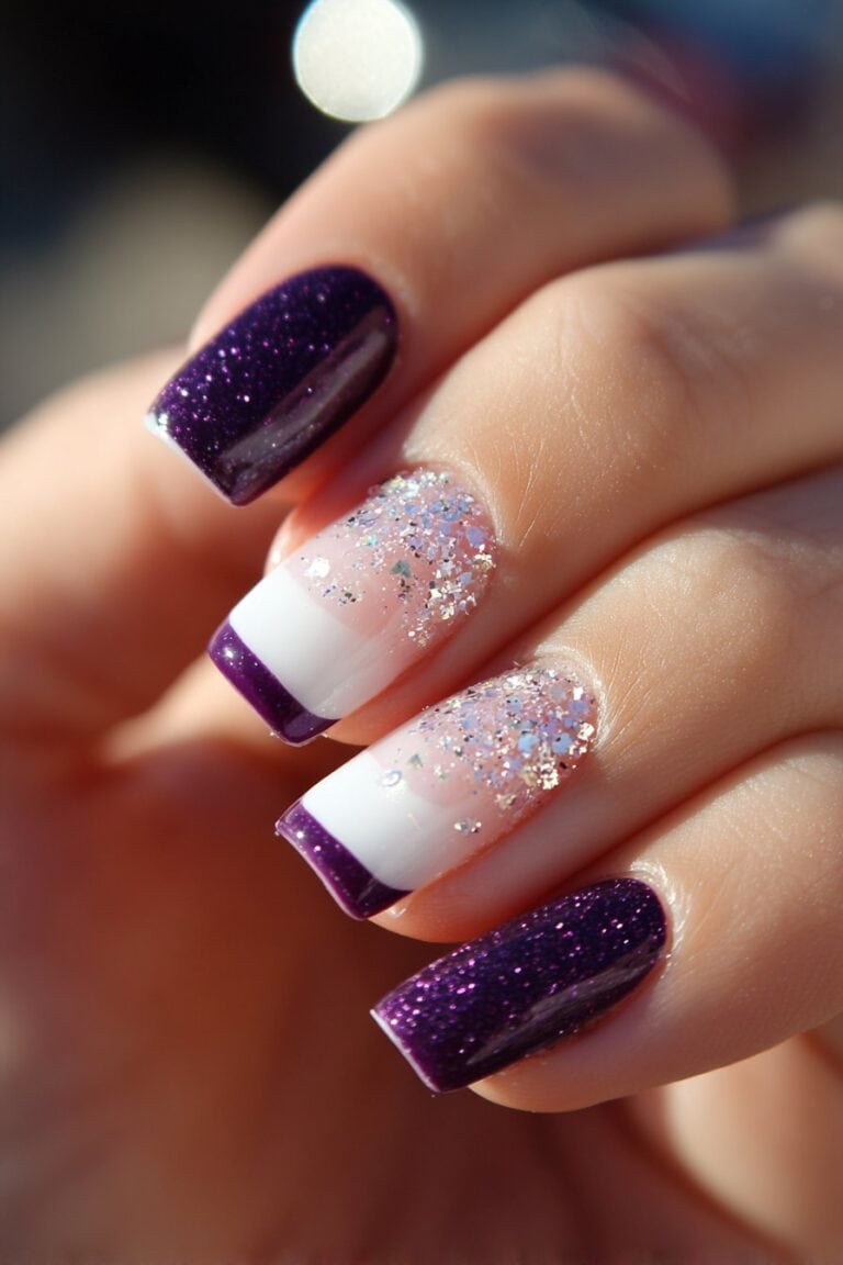 20 Dark Purple Nail Design Ideas - Nail the Glam