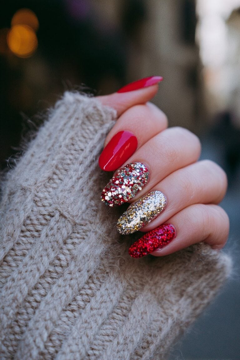 30 Festive Nail Design Ideas - Nail the Glam