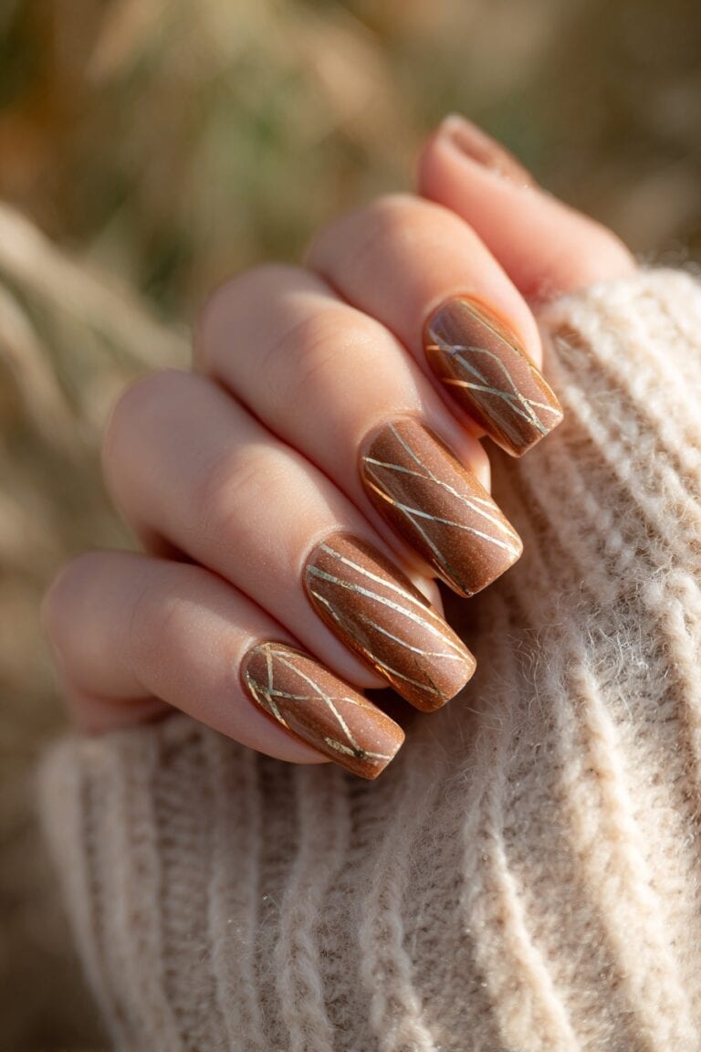 20 Light Brown Nail Design Ideas - Nail the Glam