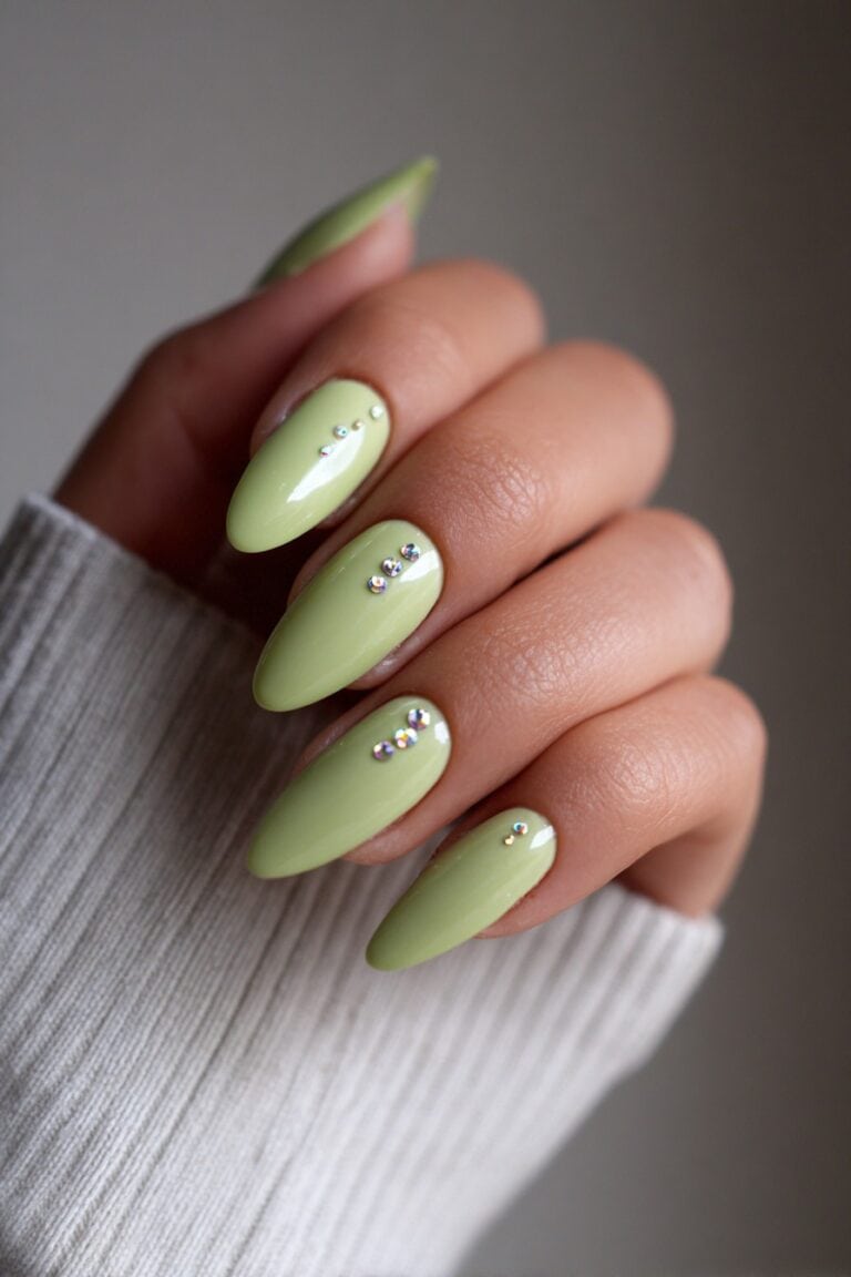 20 Light Green Nail Design Ideas - Nail the Glam