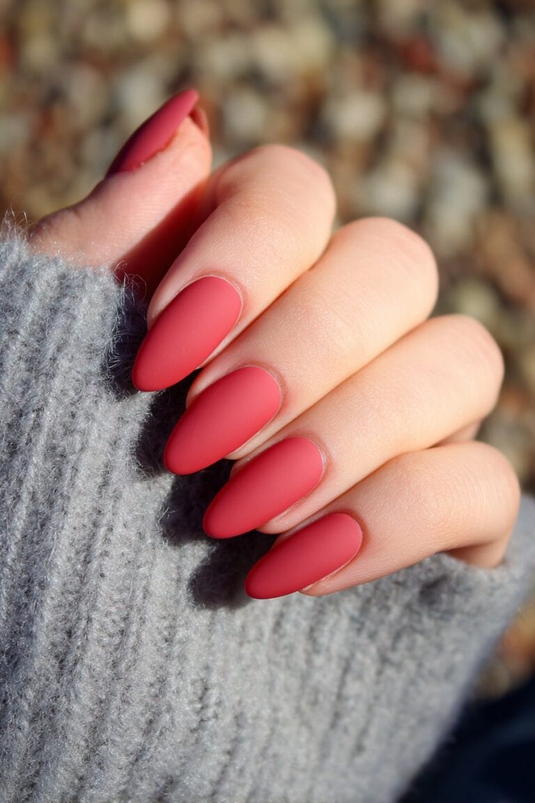 20 Light Red Nail Design Ideas - Nail the Glam