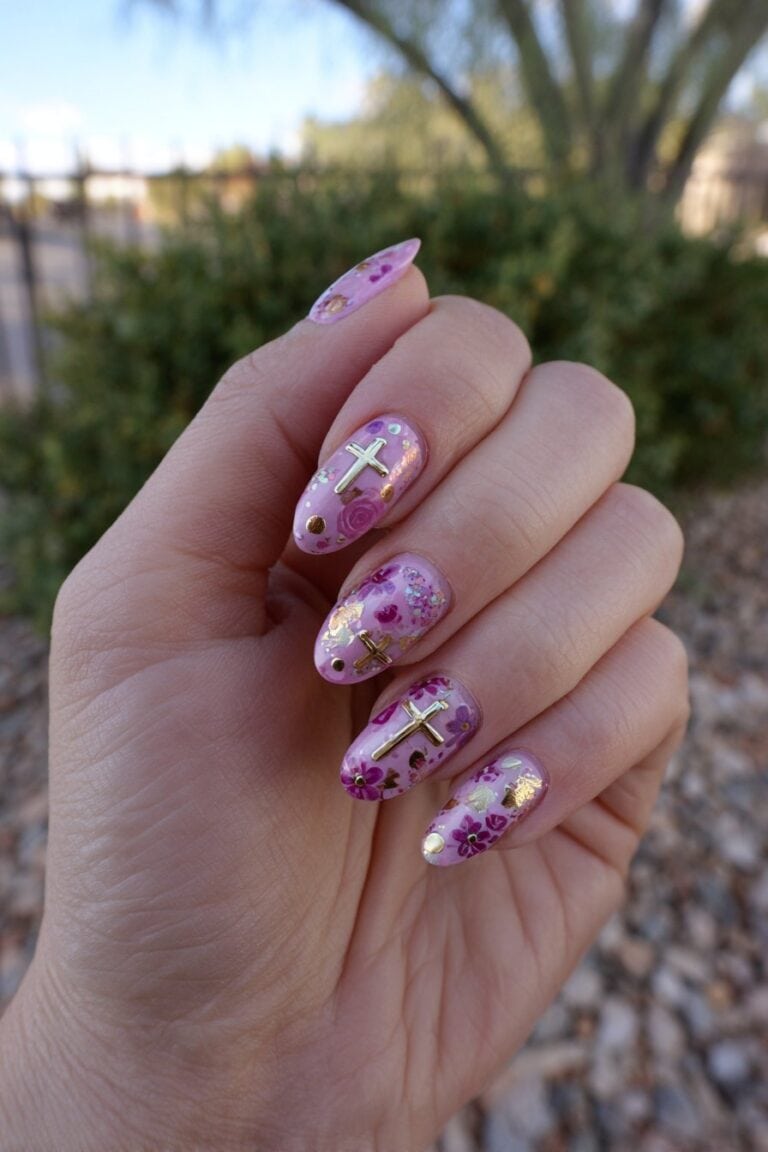 20 Nail Ideas With Crosses - Nail the Glam