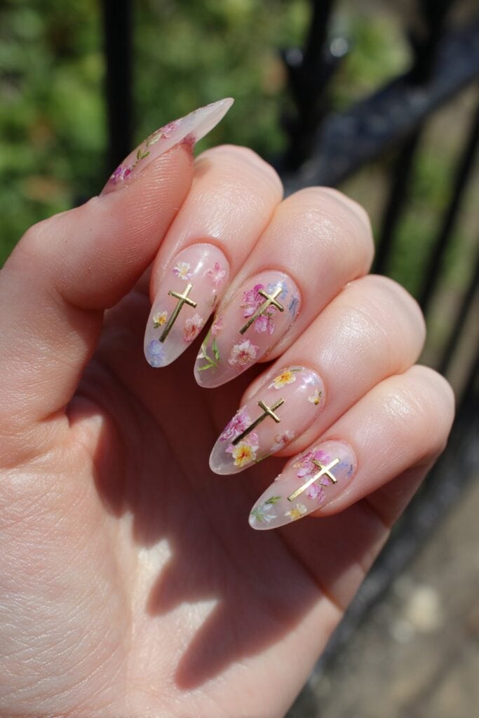 20 Nail Ideas With Crosses - Nail the Glam