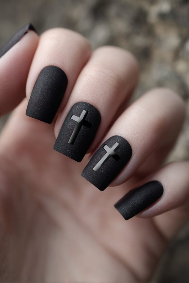 20 Nail Ideas With Crosses - Nail the Glam