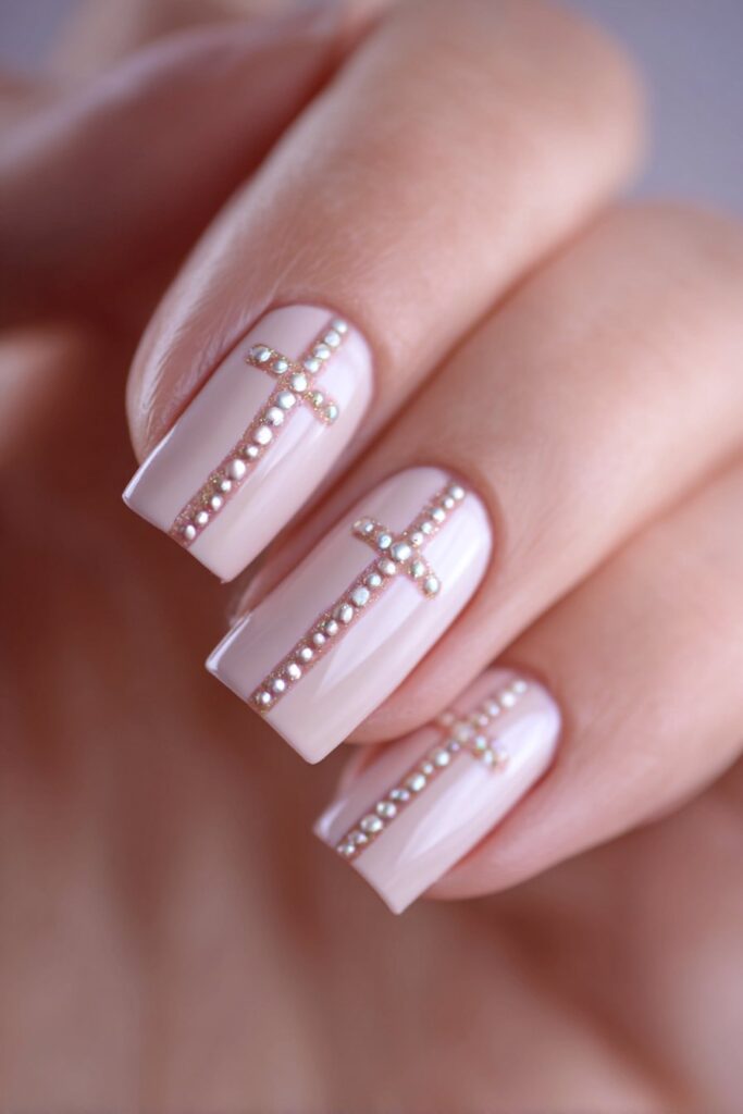 20 Nail Ideas With Crosses - Nail the Glam