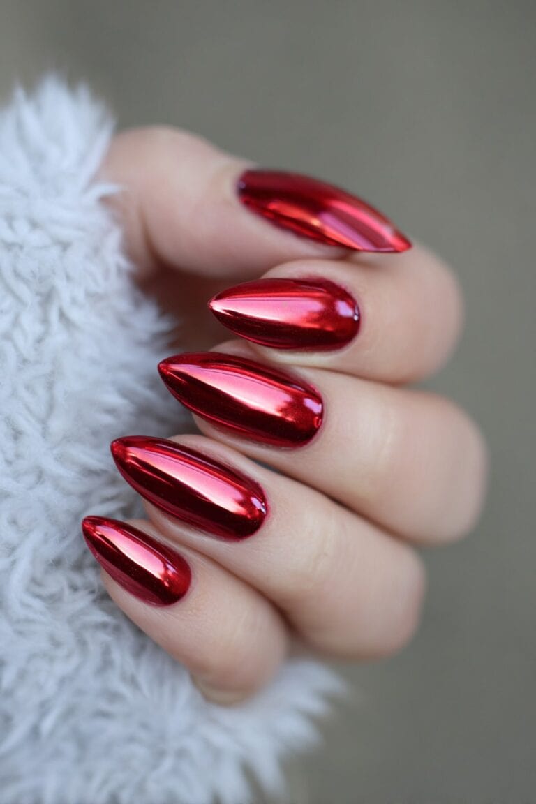 20 Red Winter Nail Ideas - Nail the Glam