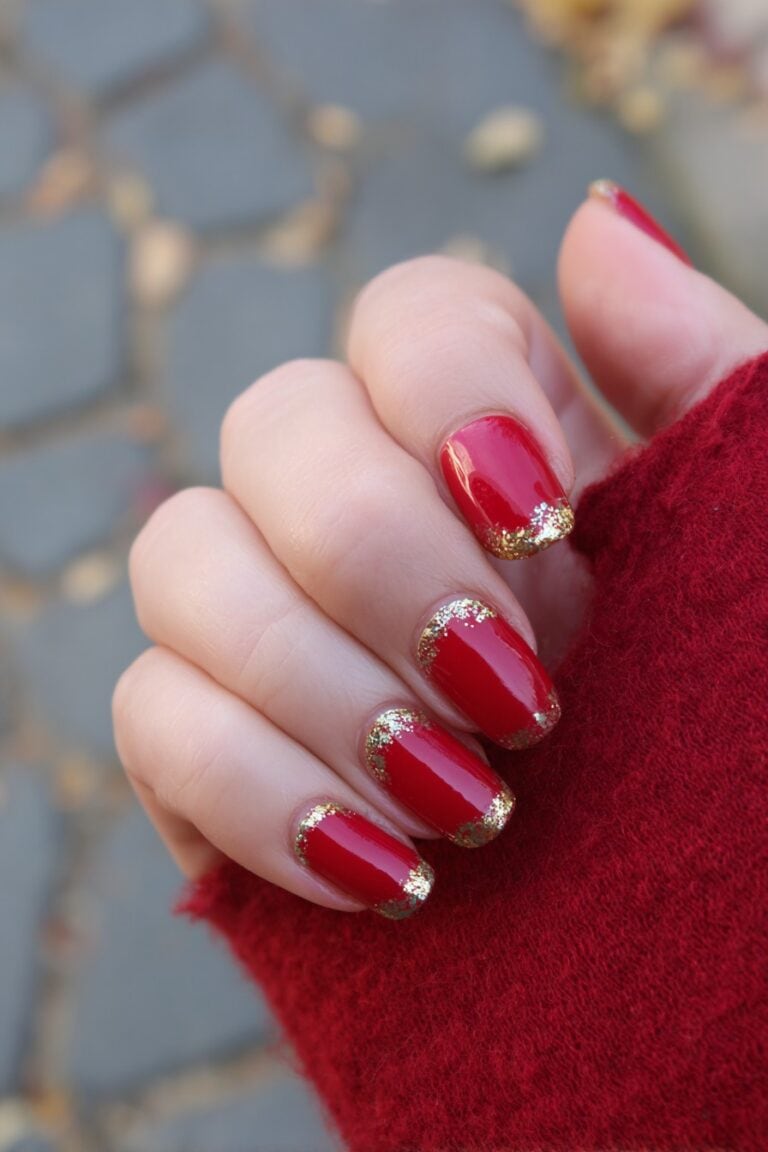 20 Red Winter Nail Ideas - Nail the Glam