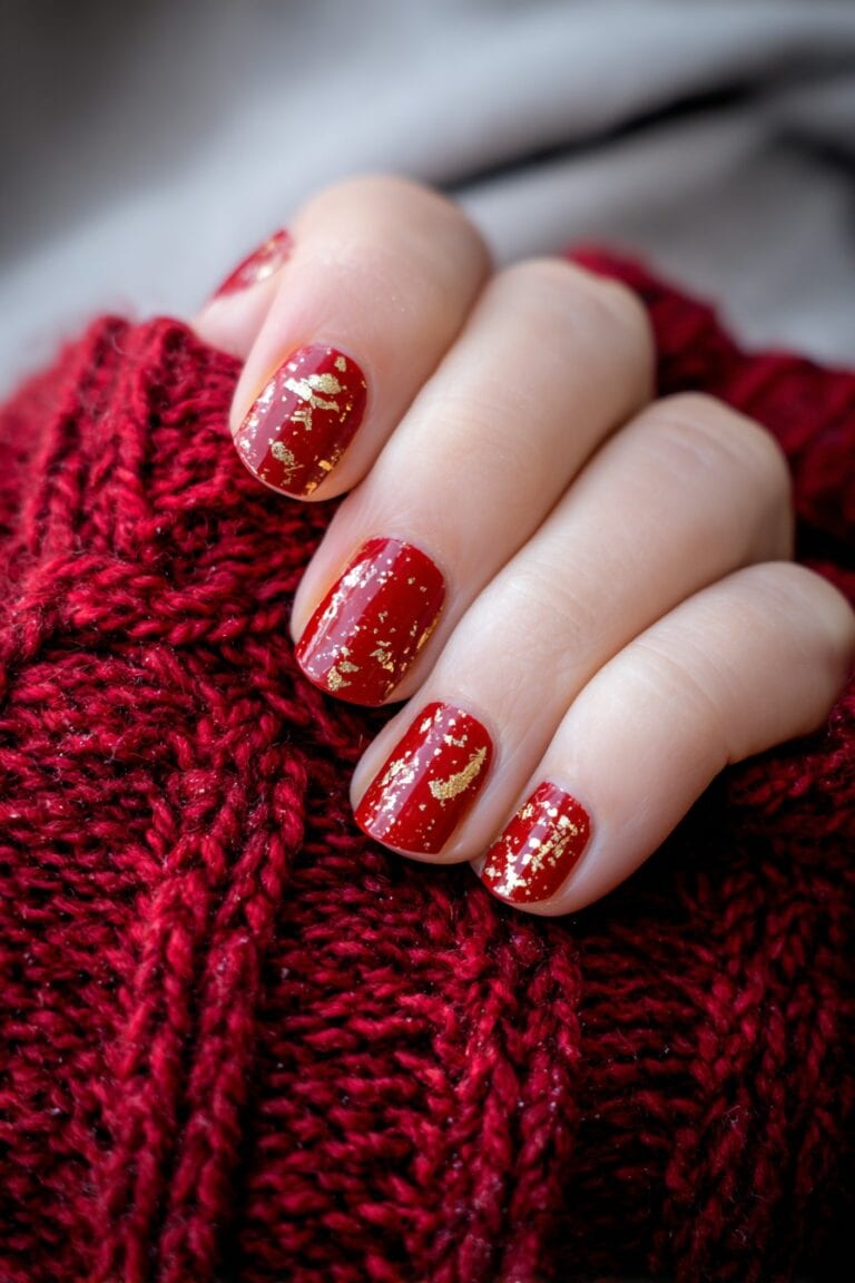 20 Red Winter Nail Ideas - Nail the Glam