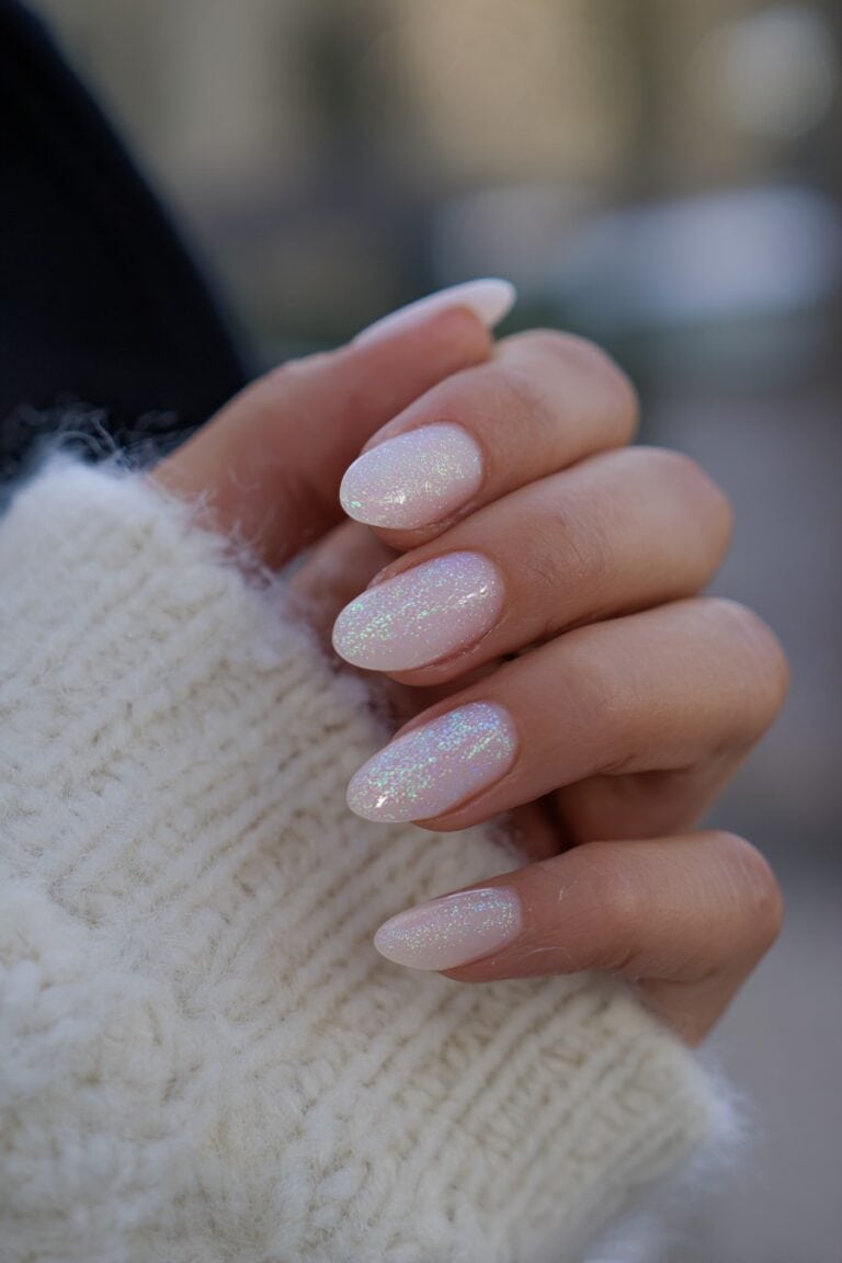 20 White Winter Nail Ideas - Nail the Glam