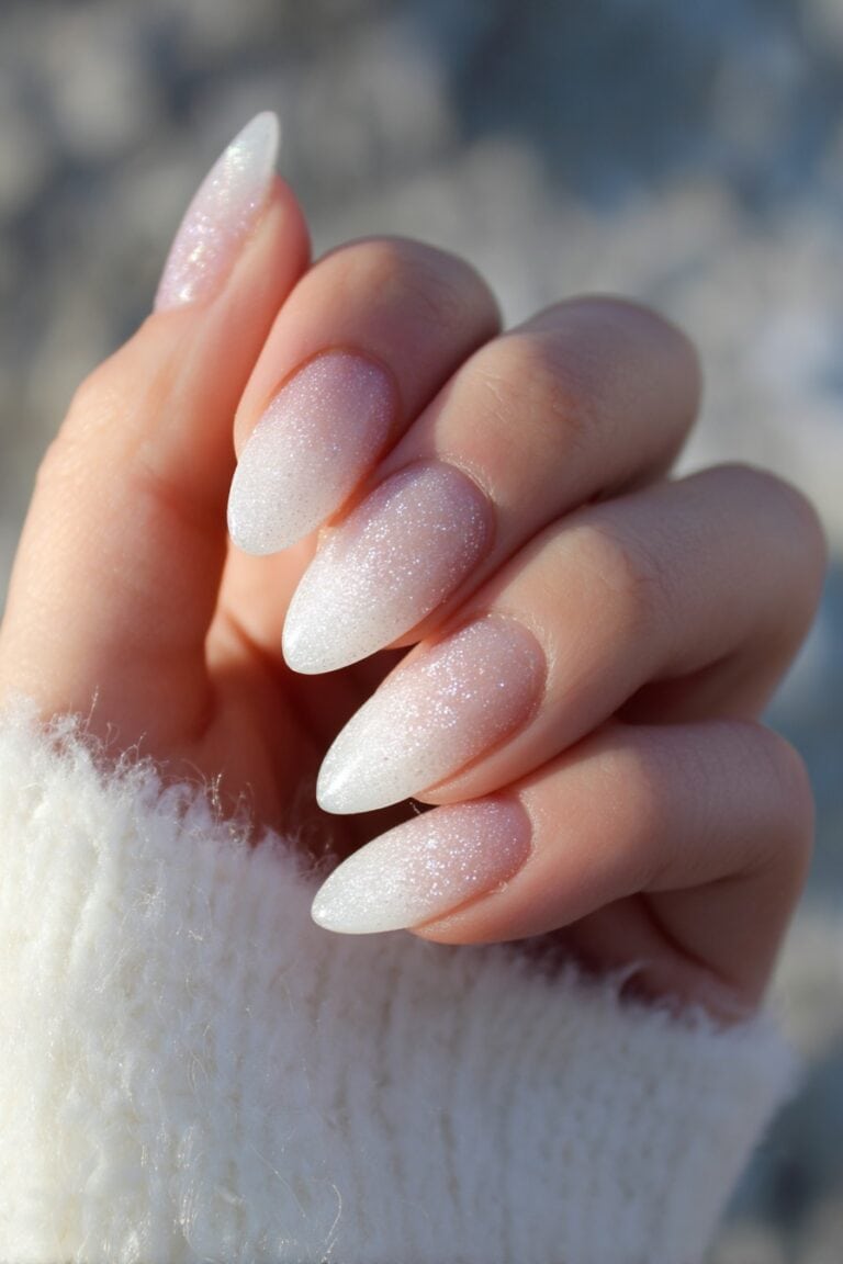 20 White Winter Nail Ideas - Nail the Glam